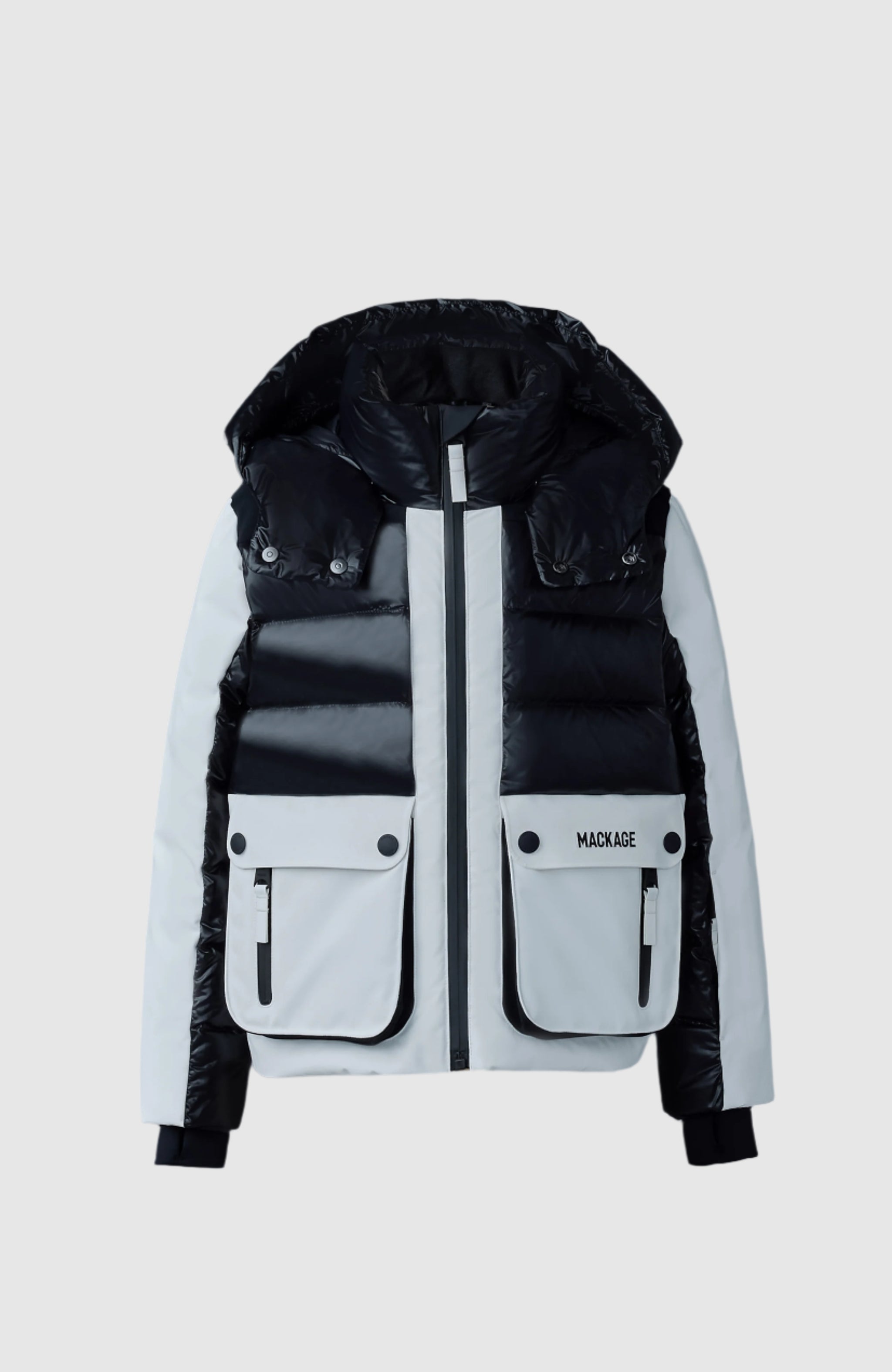 Andre-T, mixed-media down ski jacket | Mackage® Canada