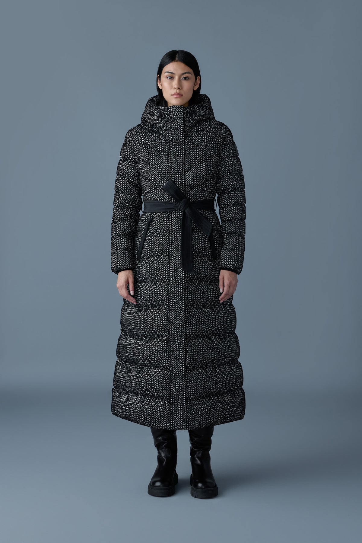 Calina-FLP, flocked down maxi coat | Mackage® Canada