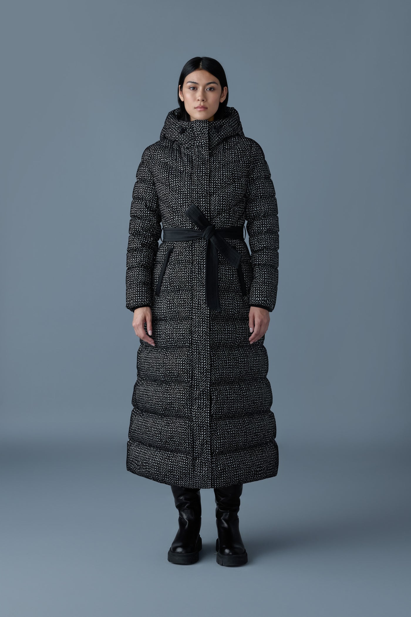 Calina-FLP, flocked down maxi coat | Mackage® Canada