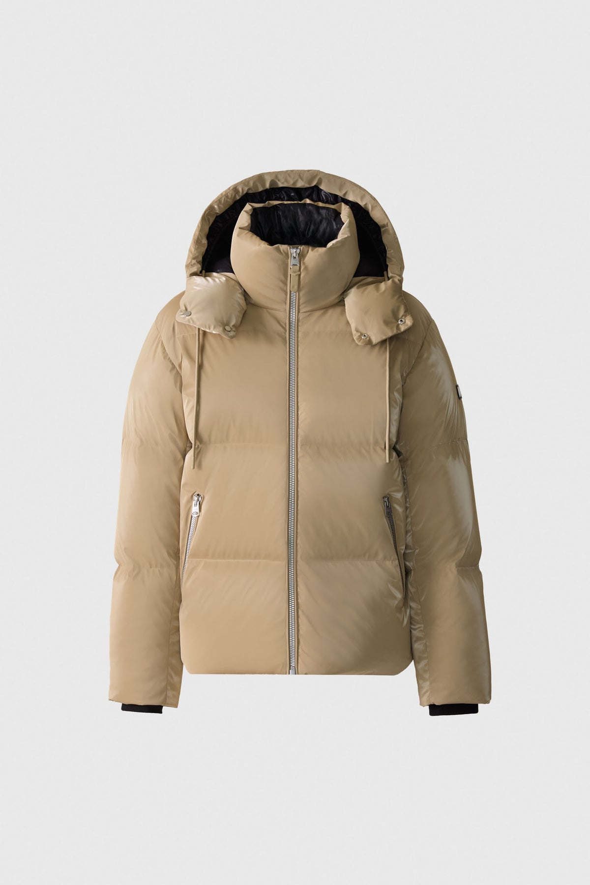 KENT-GLO High-Gloss Hooded Down Jacket for Men | Mackage Canada