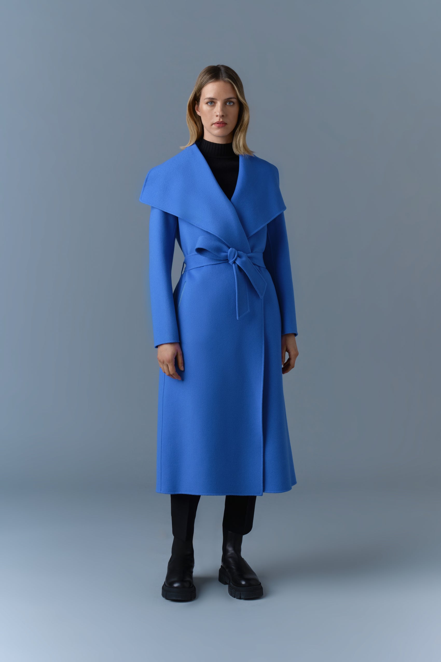 Mai, Double-face wool wrap coat for ladies | Mackage® Canada
